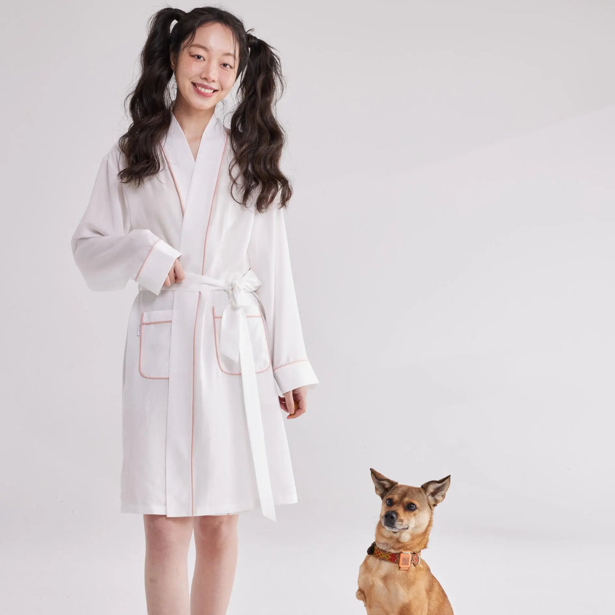 Eucalyptus Fiber Kimono Robe. Furify Your favorite pets sheets