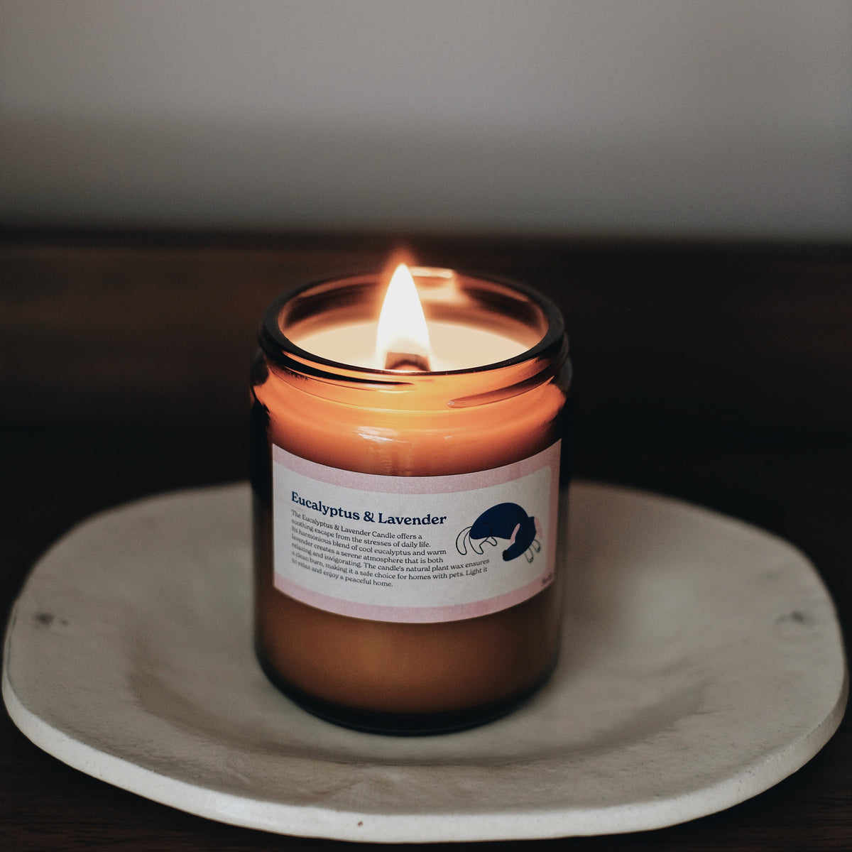 Furify® Pet-Friendly Soy & Coconut Wax Wood Wick Eucalyptus & Lavender